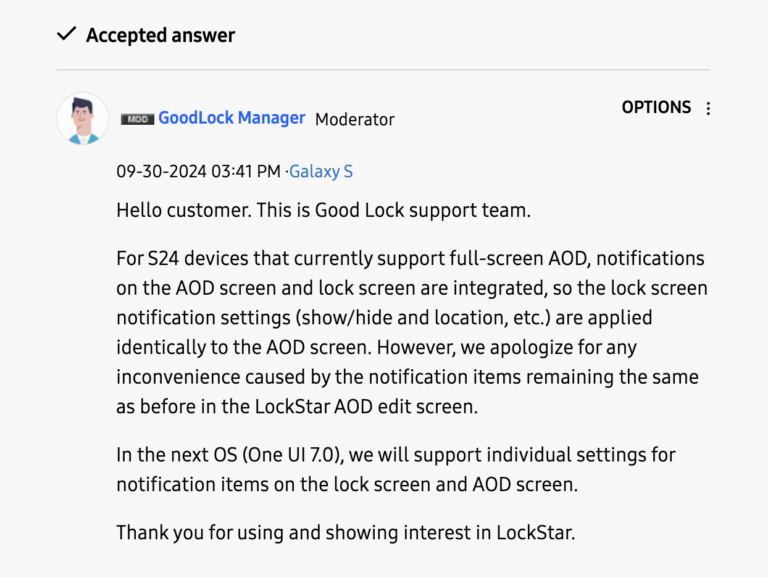 One Ui 7 0 Will Bring Separate Settings For Aod And Lock Screen Sammobile