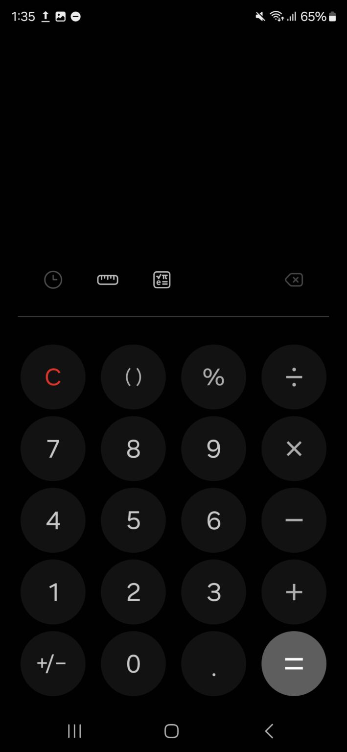 This is how the Calculator looks on One UI 7, feel free to try it out ...