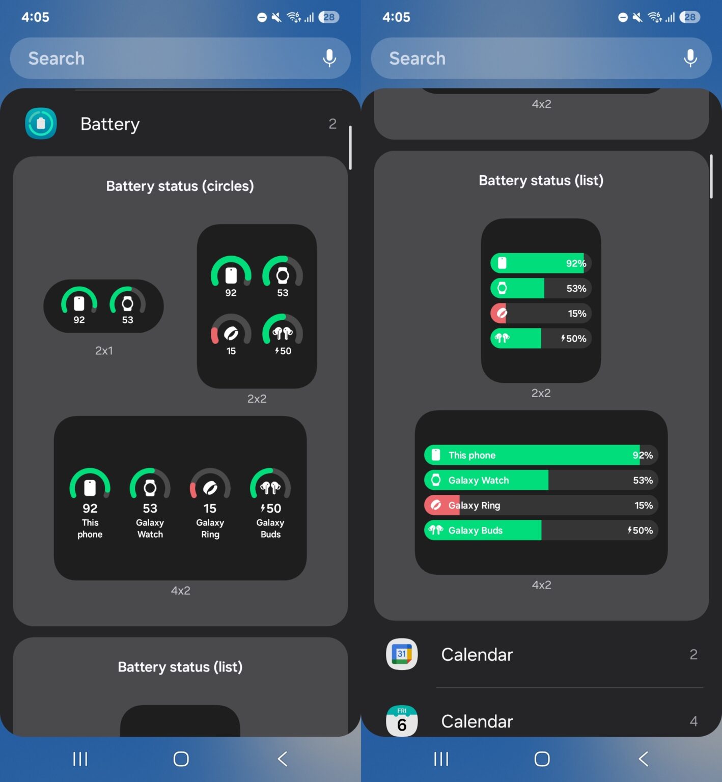 Check out the redesigned stock Samsung widgets from One UI 7.0 - SamMobile