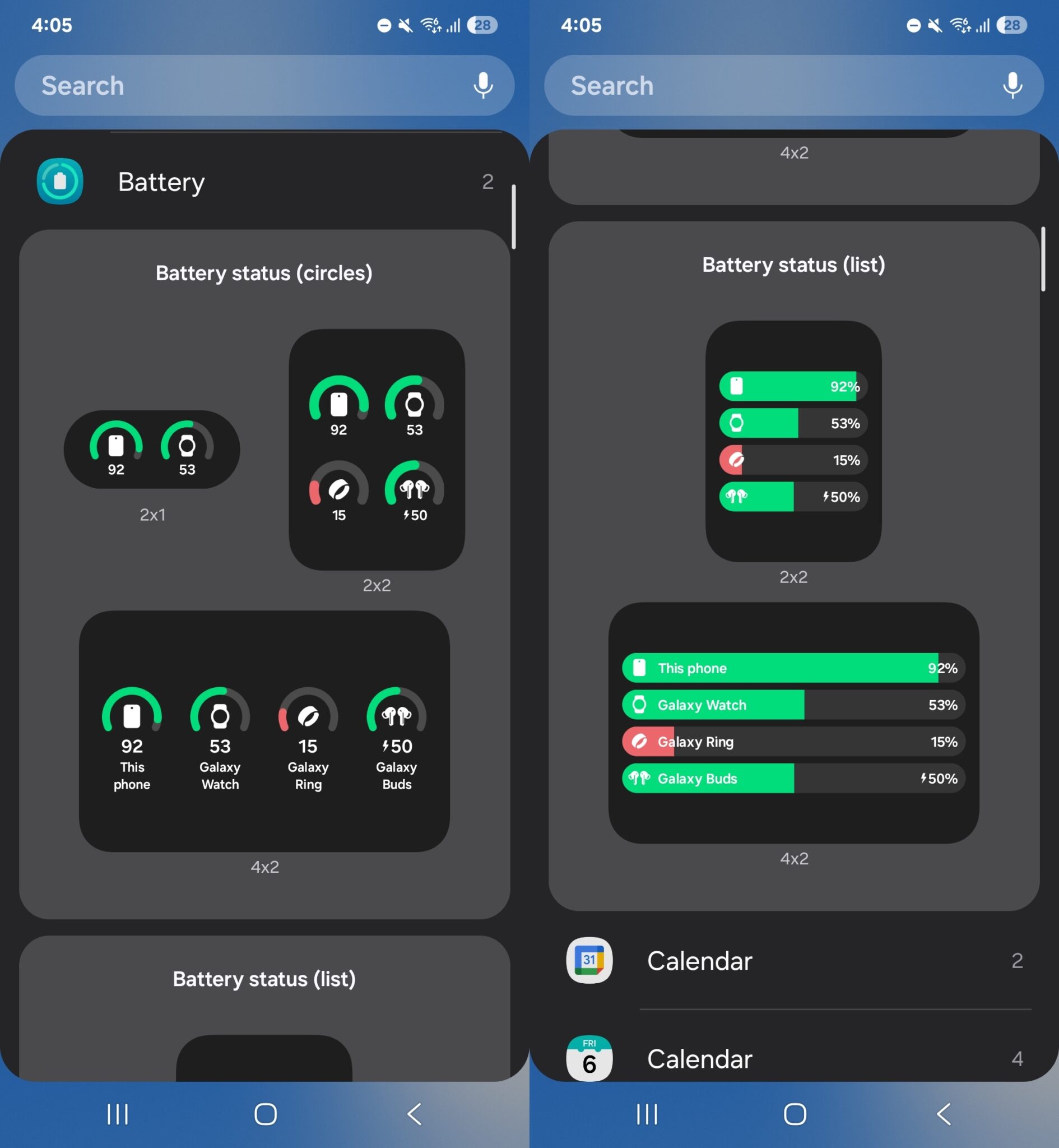 Check out the redesigned stock Samsung widgets from One UI 7.0 - SamMobile
