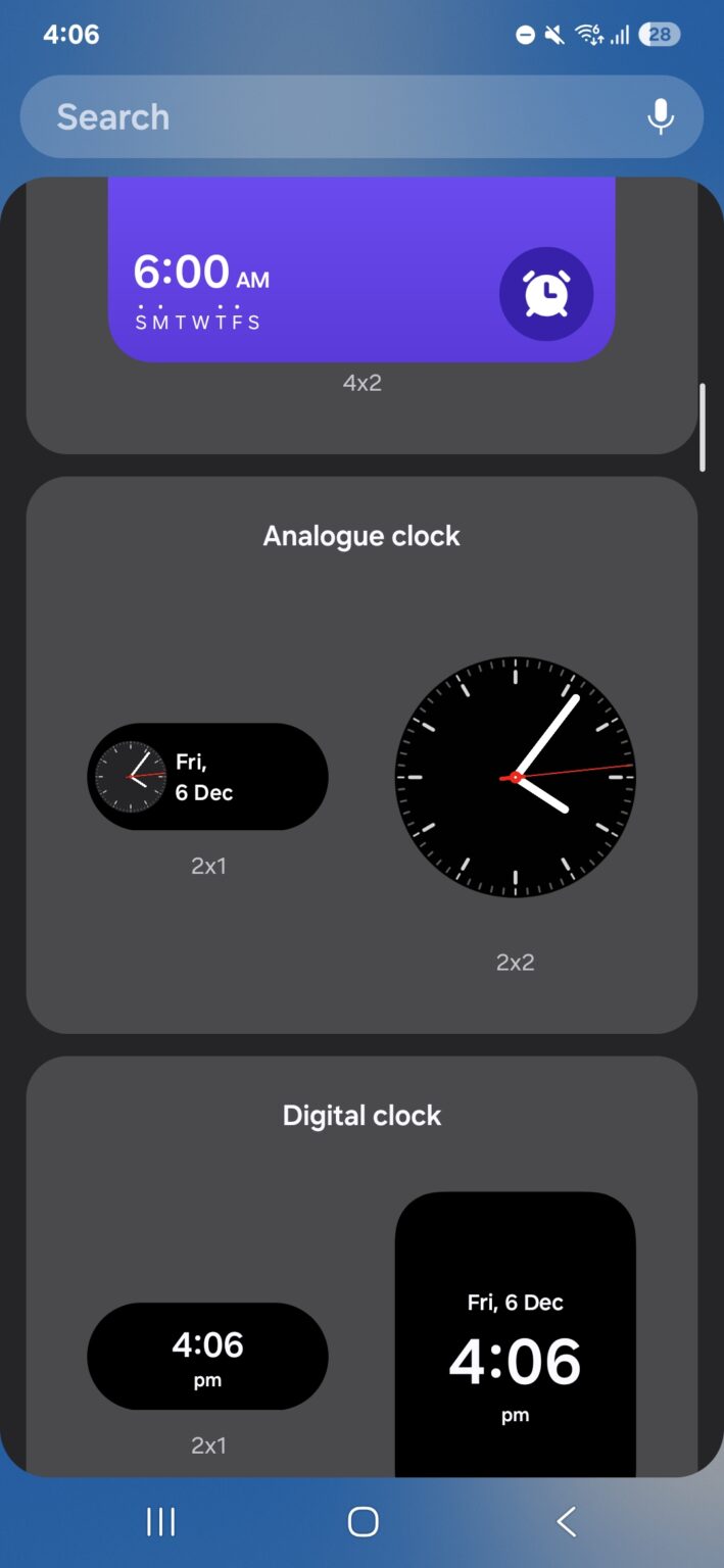 Check out the redesigned stock Samsung widgets from One UI 7.0 - SamMobile