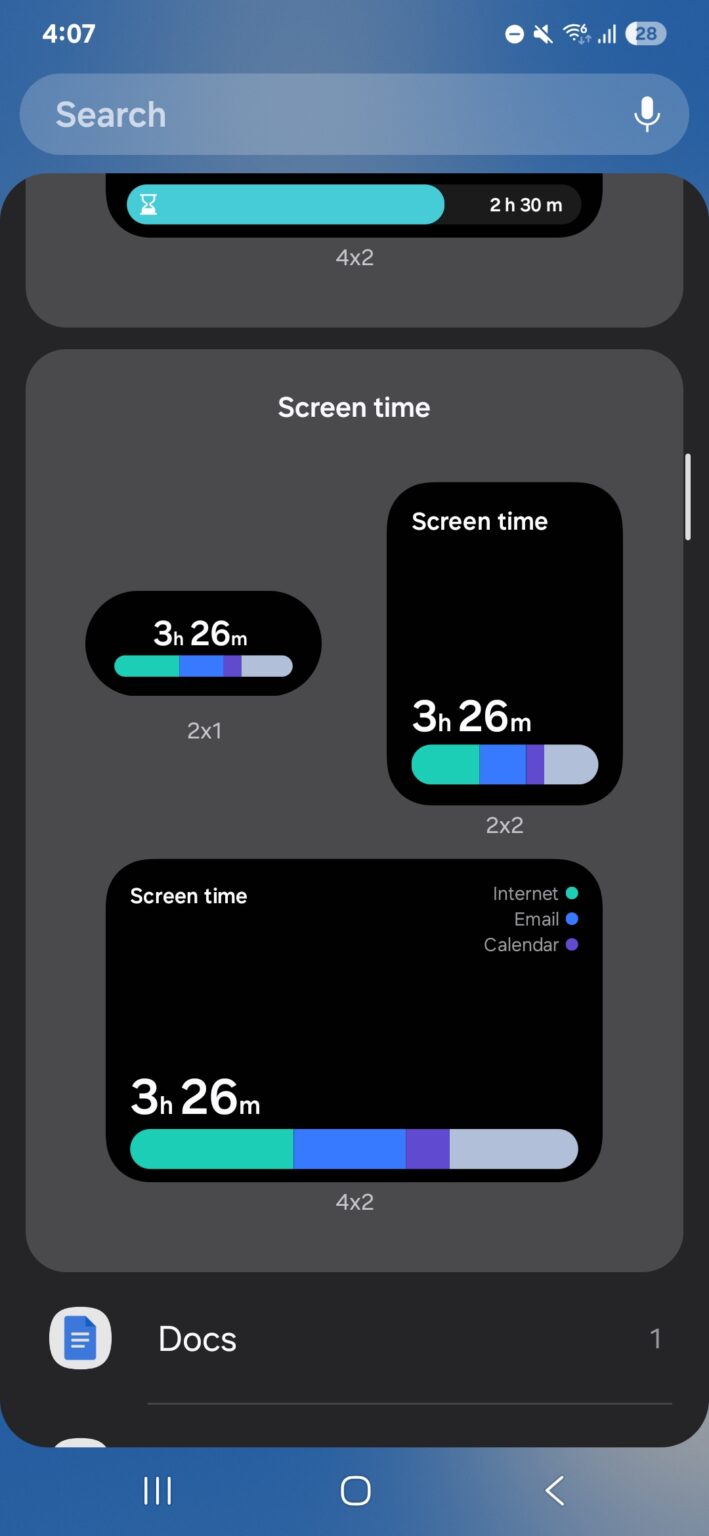 Check out the redesigned stock Samsung widgets from One UI 7.0 - SamMobile