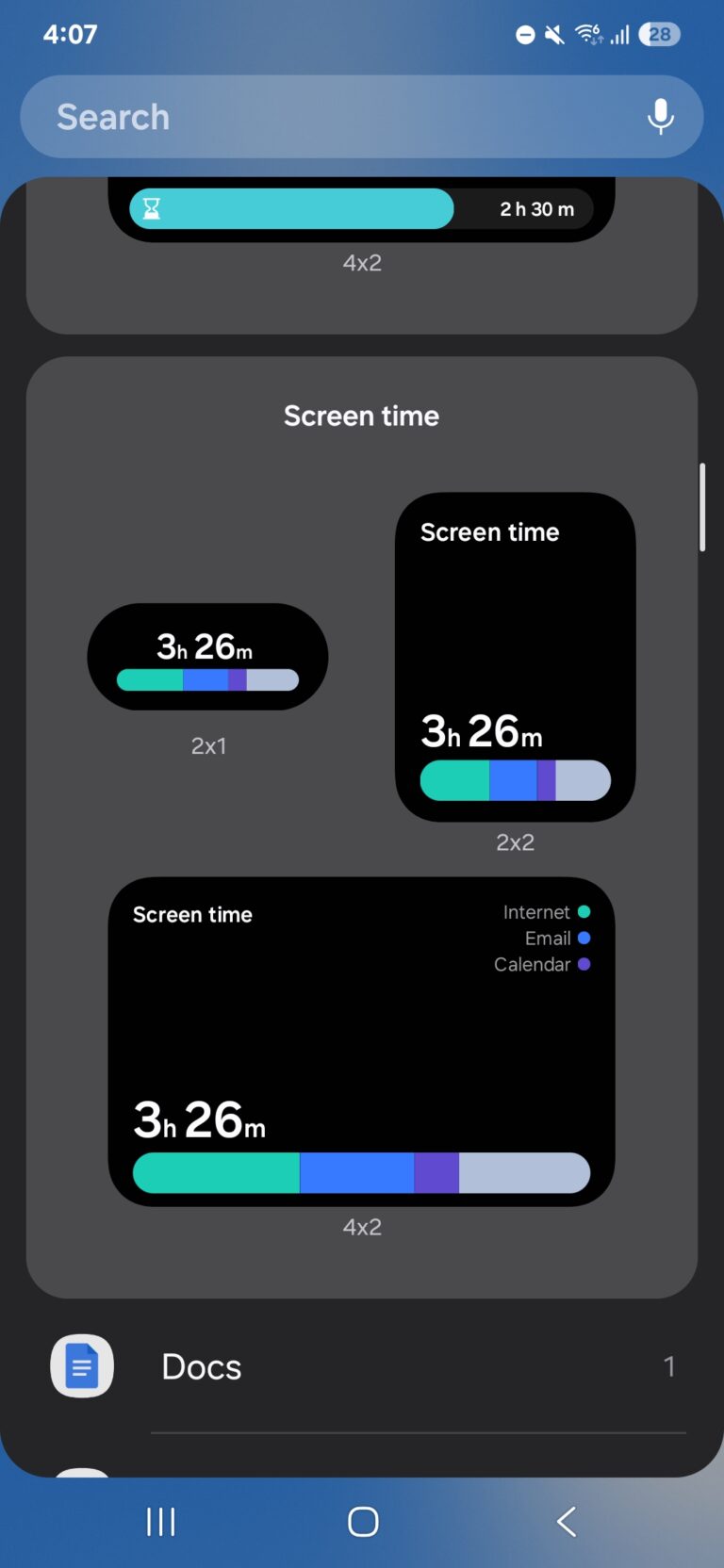 Check out the redesigned stock Samsung widgets from One UI 7.0 - SamMobile