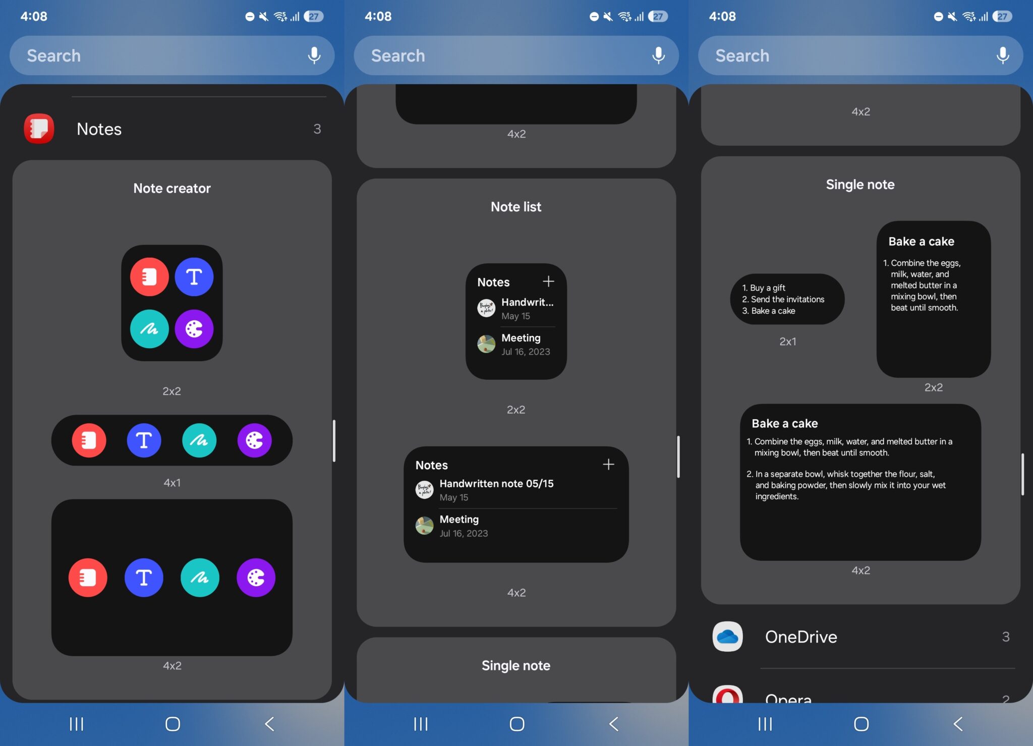 Check out the redesigned stock Samsung widgets from One UI 7.0 - SamMobile
