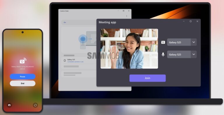 This is the Camera Share app coming to Galaxy Books with One UI 7 ...