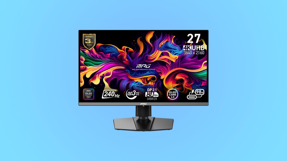 MSI MPG 272R, 272URX, 322URX monitors use Samsung QD-OLED panels ...