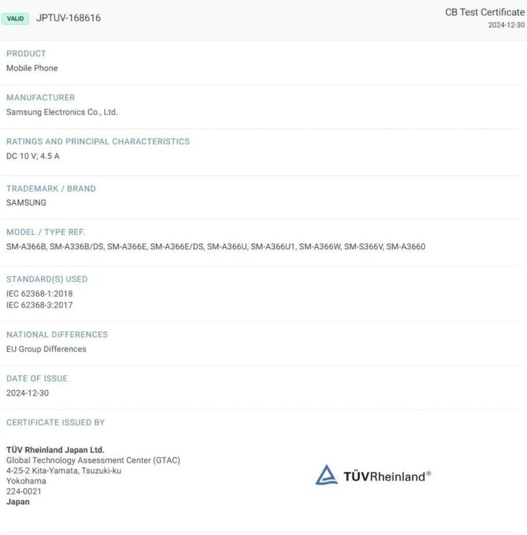 Samsung Galaxy A36 to also get fast charging speed boost to 45W - SamMobile