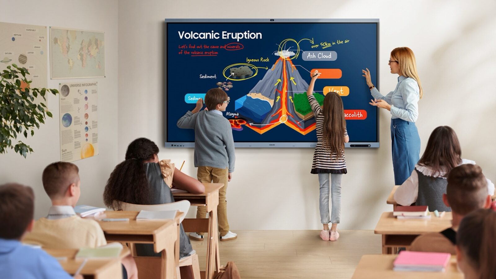 Samsung made a 75-inch 5K Color E-Paper display for retail stores ...
