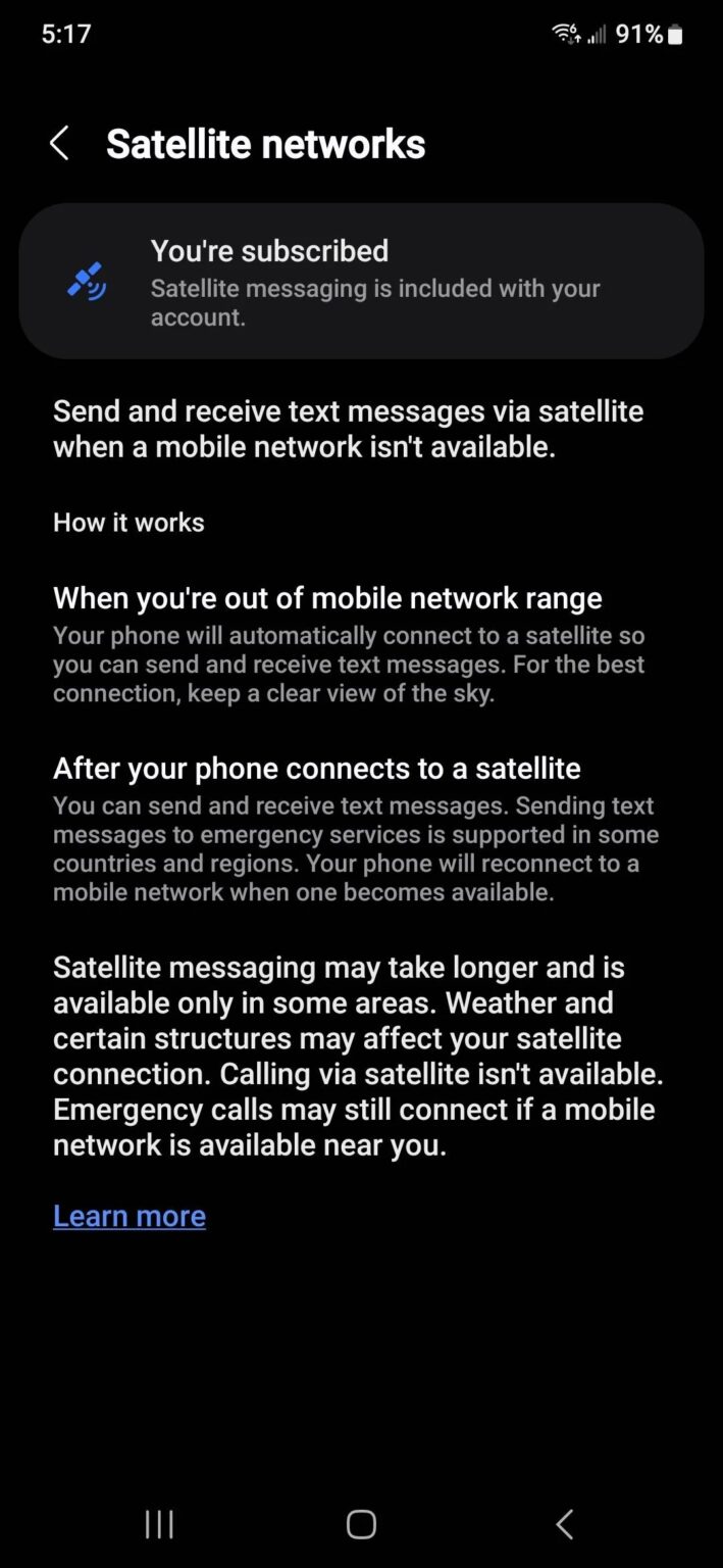 T-Mobile activates Starlink satellite messaging on some Galaxy phones ...