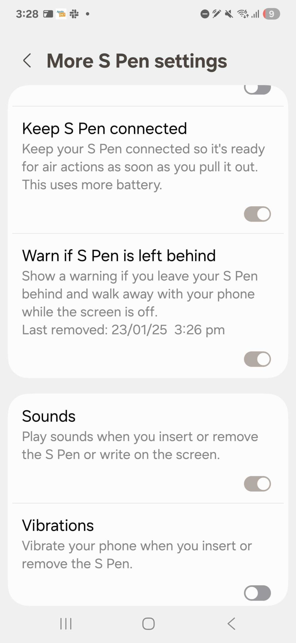 Galaxy S25 Ultra S Pen feature list includes an old safety function ...