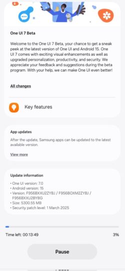 Here's Samsung Galaxy Z Fold 6 and Flip 6 One UI 7 beta changelog - SamMobile